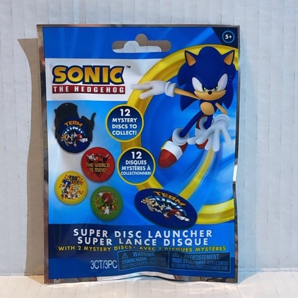Hasbro | Toys | Sonic The Hedgehog Super Disc Launcher Discs | Poshmark